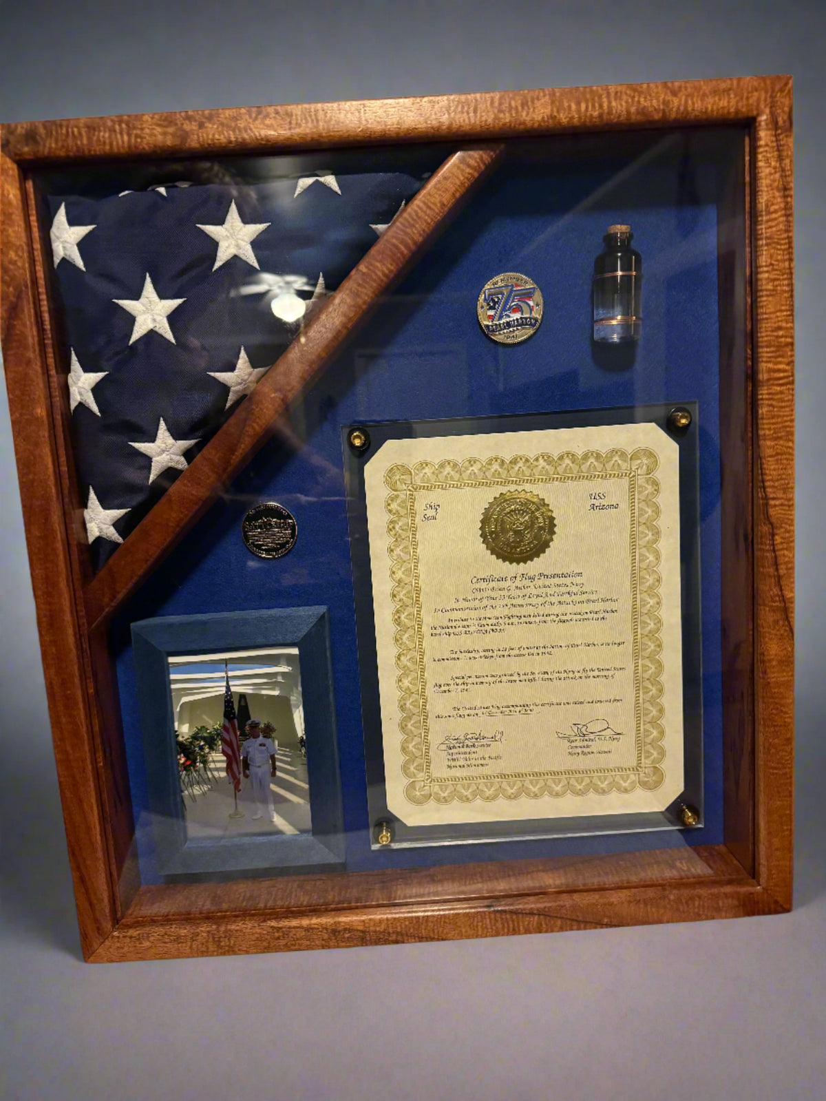 Military Memorabilia Flag Display Box | Salter Fine Cutlery